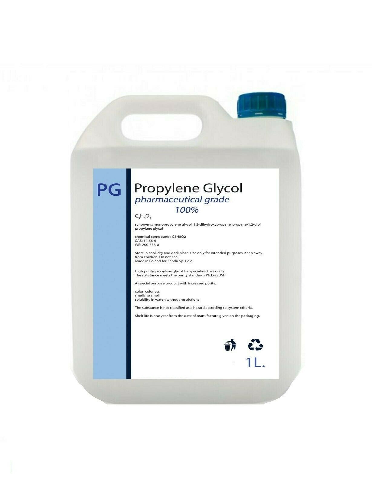 Mono Propylene Glycol 99% + USP/EP 100ml - Jumping Bugzy