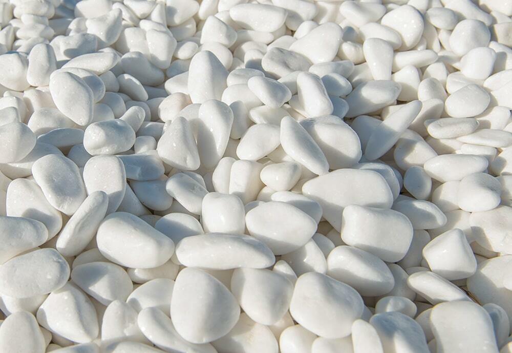 Decorative Marble Extra White Stones / Pebbles 1-3cm 1000KG - Jumping Bugzy