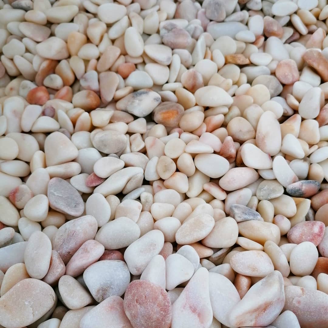 Decorative White Pink Stone/Pebbles 5-15mm 500g - Jumping Bugzy