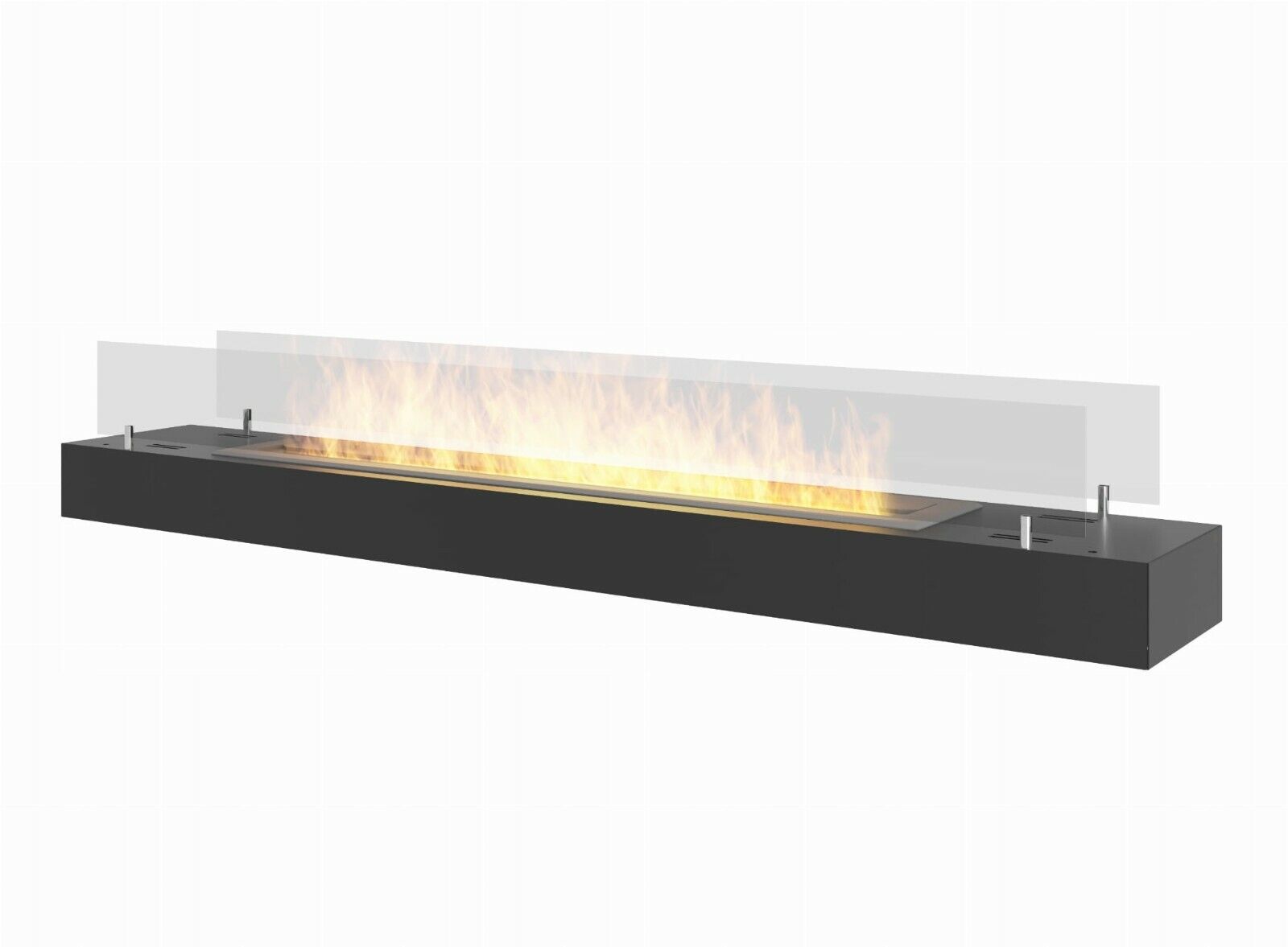 Bio Ethanol Fireplace SimpleFire Firebox Free Standing 1200 x 190 x 80 ...