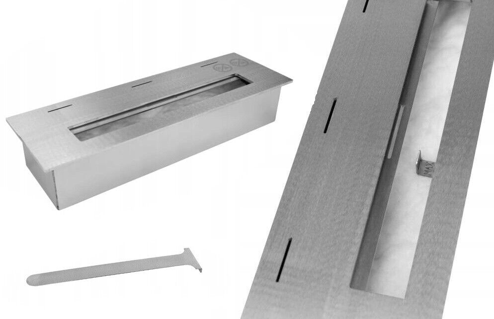 Bioethanol Burner Insert Container Firebox Wool Insert Adjustable Flame ...