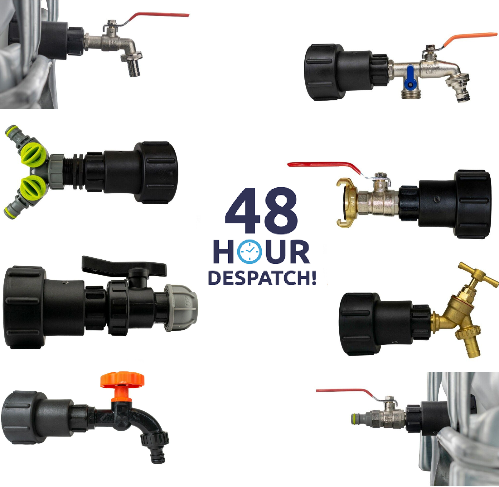 IBC S60x6 water tank Extended outlet connection/adaptor a range of tap ...