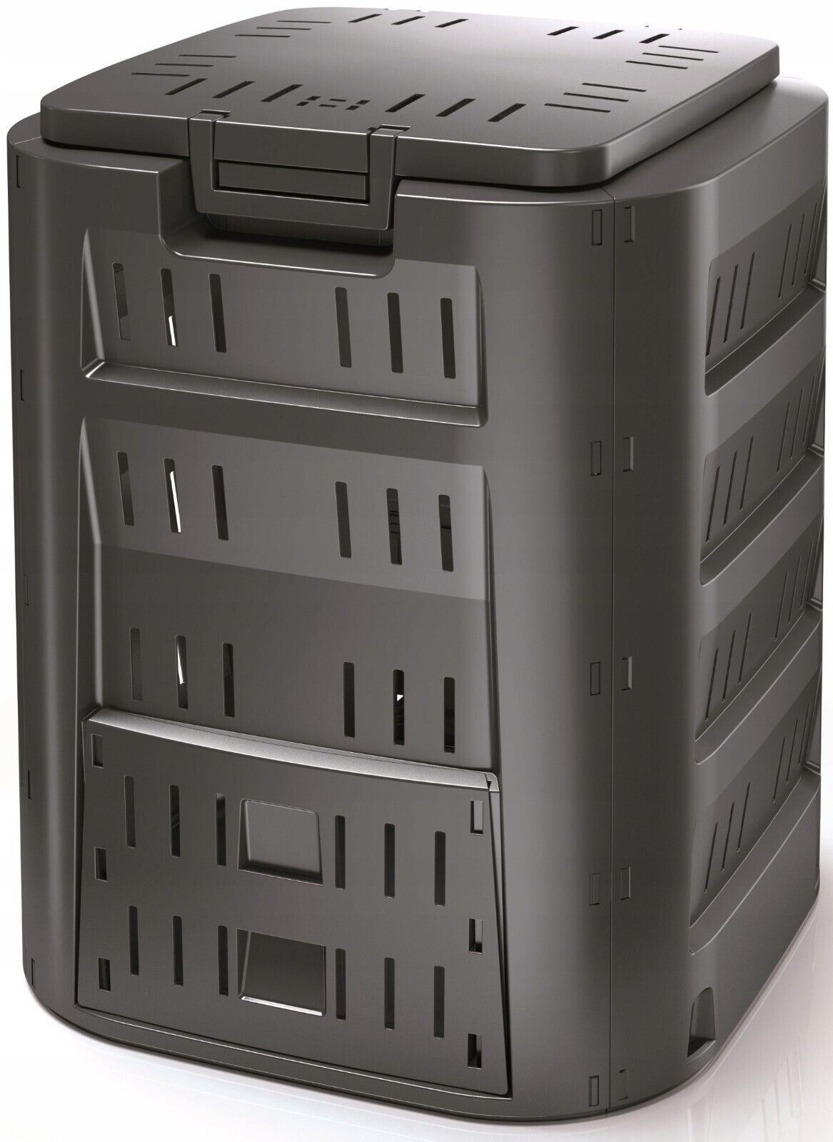 Composter Modular Bin Garden Waste Box Outdoor Fertilizer Weather ...