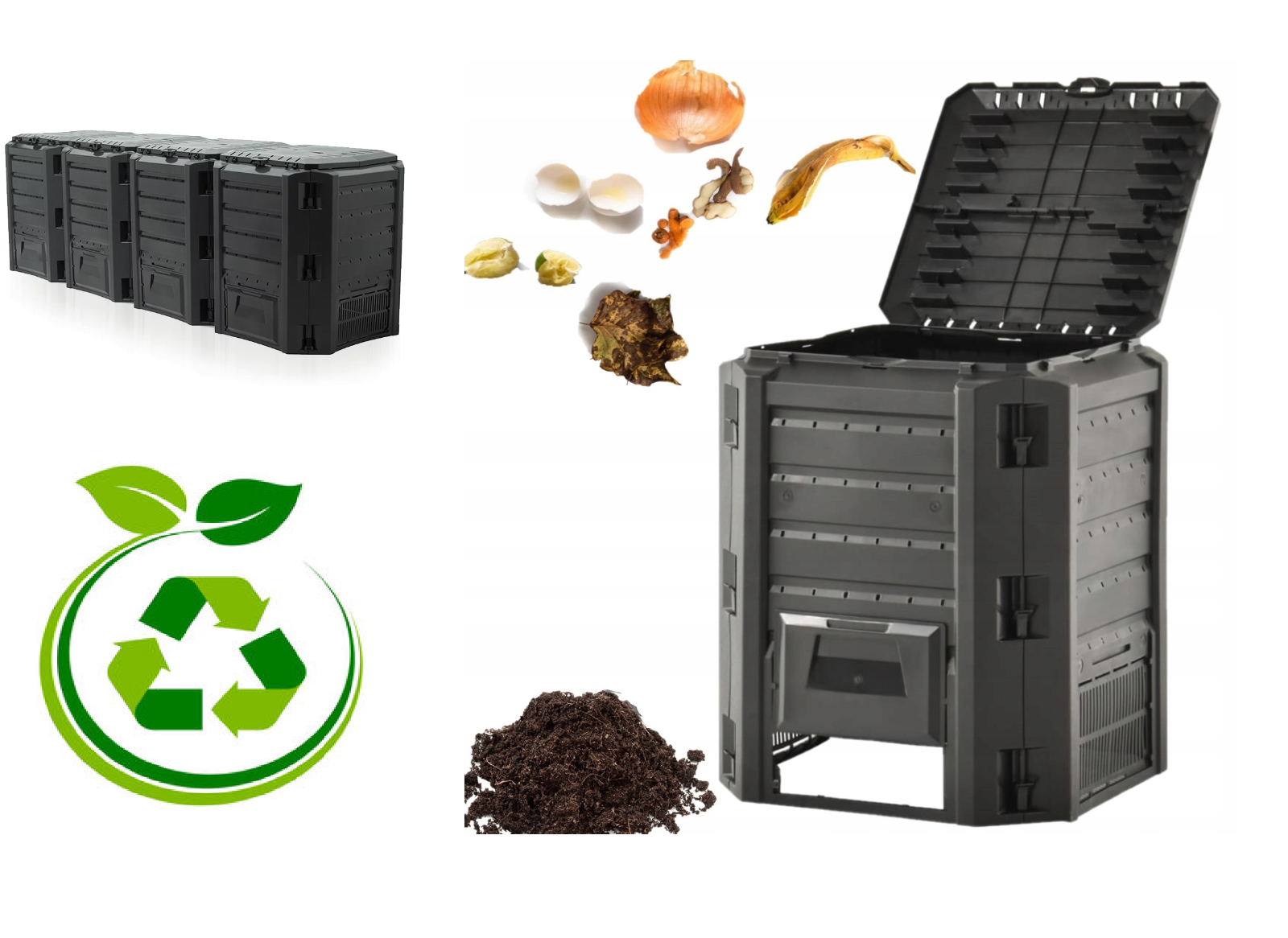 Garden Composter Various Models Thermal Organic Fertilizer Compost ...