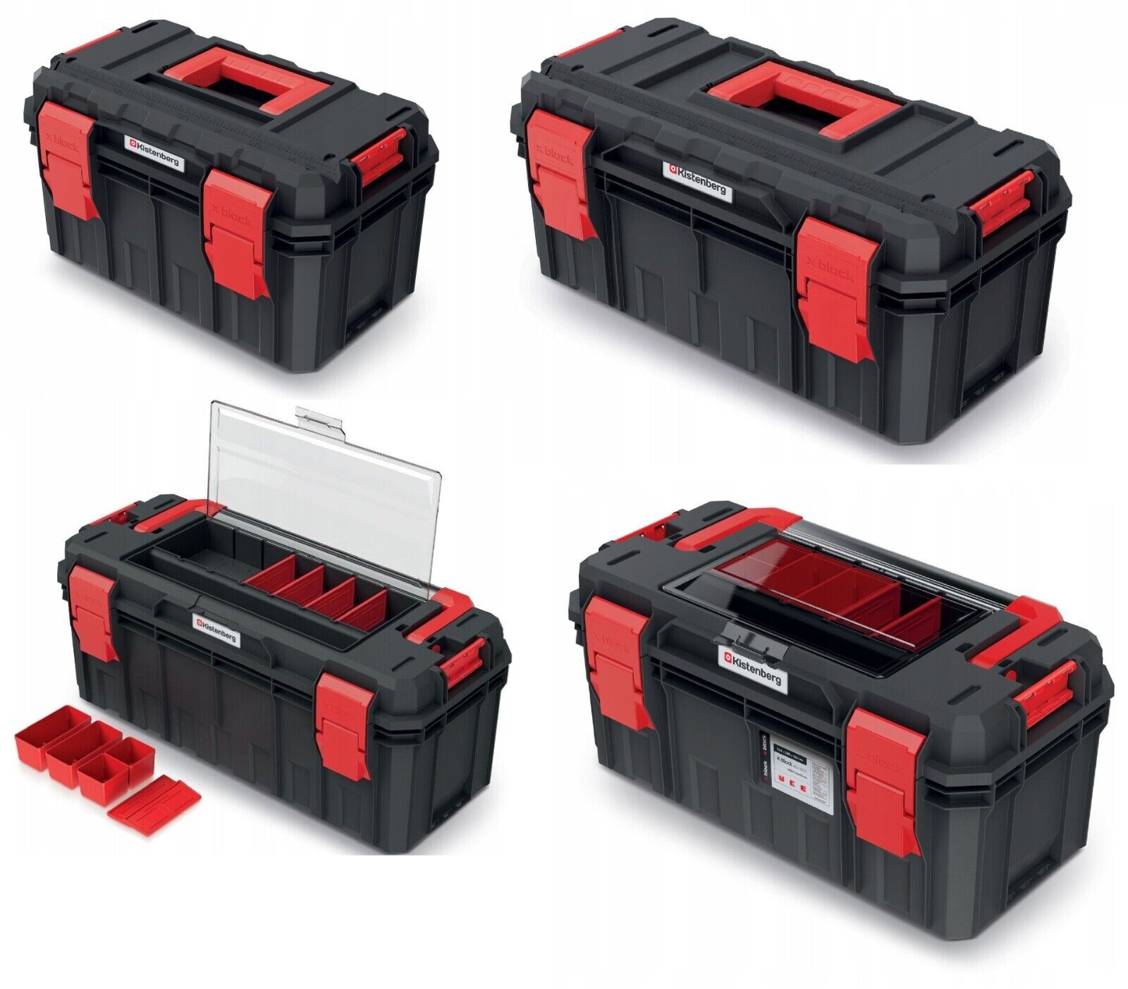 Hand tool box Modular Organis Stackable Lockable Heavy Duty Metal ...