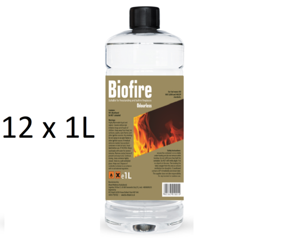 Fuel Ethanol Fireplace BIOFIRE Clean Burn Bio ethanol Premium Odourless ...