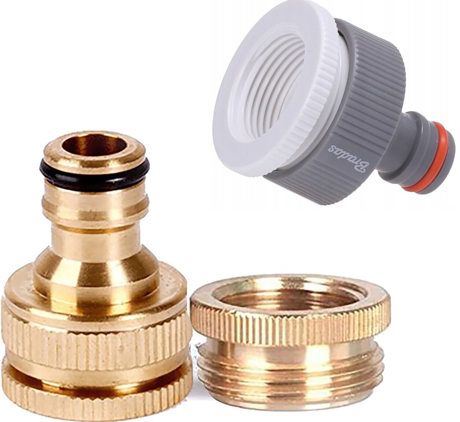 3/4" Tap Fitting Adaptor Fits 1/2" HOSE Tap Water Pipe Connector Garden ...