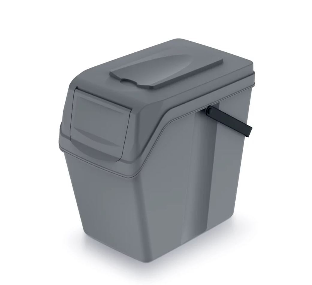 Recycling Bin Stackable Lidded with Handle 25L - Jumping Bugzy