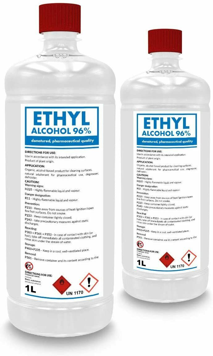 Ethanol Ethyl Alcohol 96%, - Jumping Bugzy